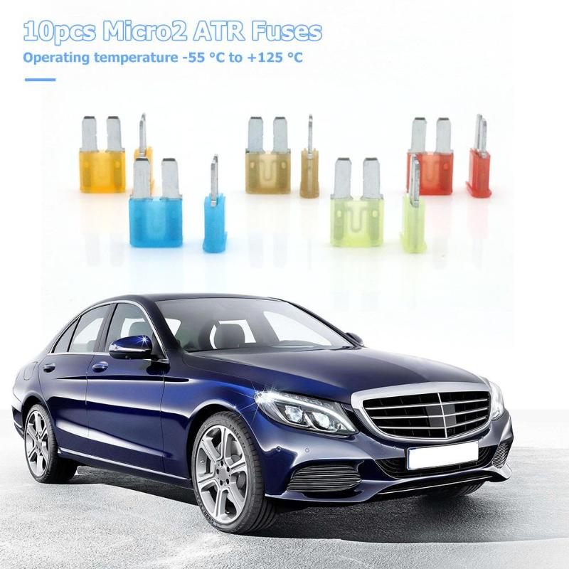 10 st mikro 2 atr-säkringar 5a 7.5a 10a 15a 20a bi... – Grandado