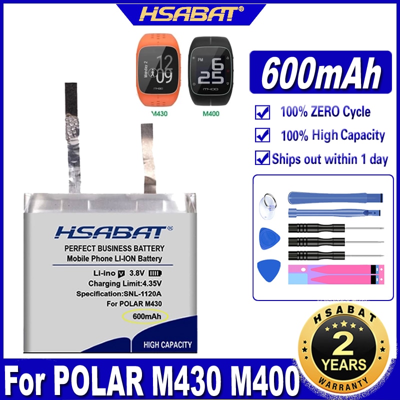 HSABAT 600mAh Battery for POLAR M430 M400 GPS Spor... – Vicedeal