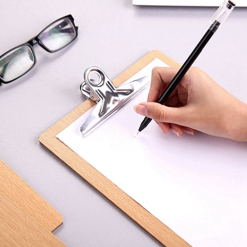 A4 Wooden Clipboard File Folder Stationary Board H... – Grandado