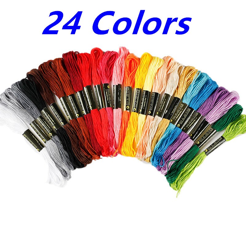36/50pc Multi Color Cross Stitch Cotton Line Embro... – Vicedeal