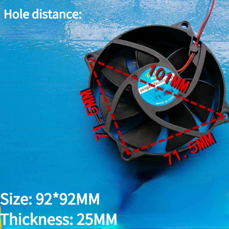 Cpu 12V 5V Ronde Chassis Koelventilator Voor Chass... – Vicedeal