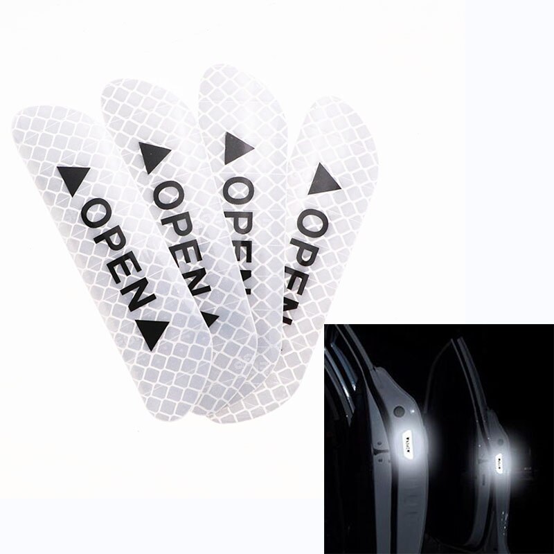 4pcs / set car Warning Safety Sign Reflective Stri... – Vicedeal