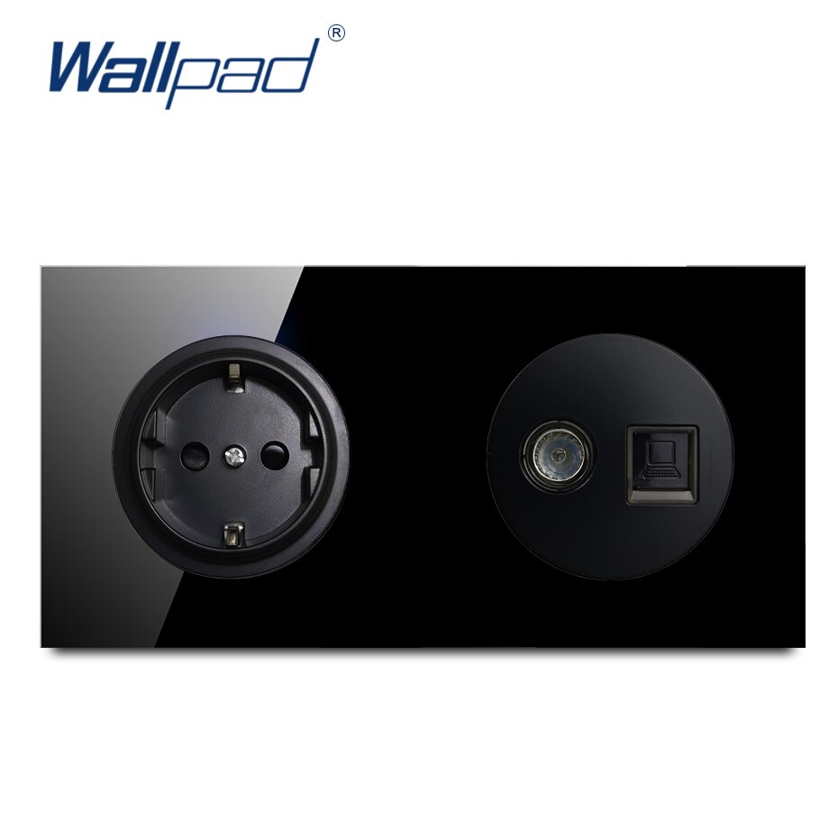 Wallpad EU German Socket With TV DATA Ethernet RJ4... – Grandado