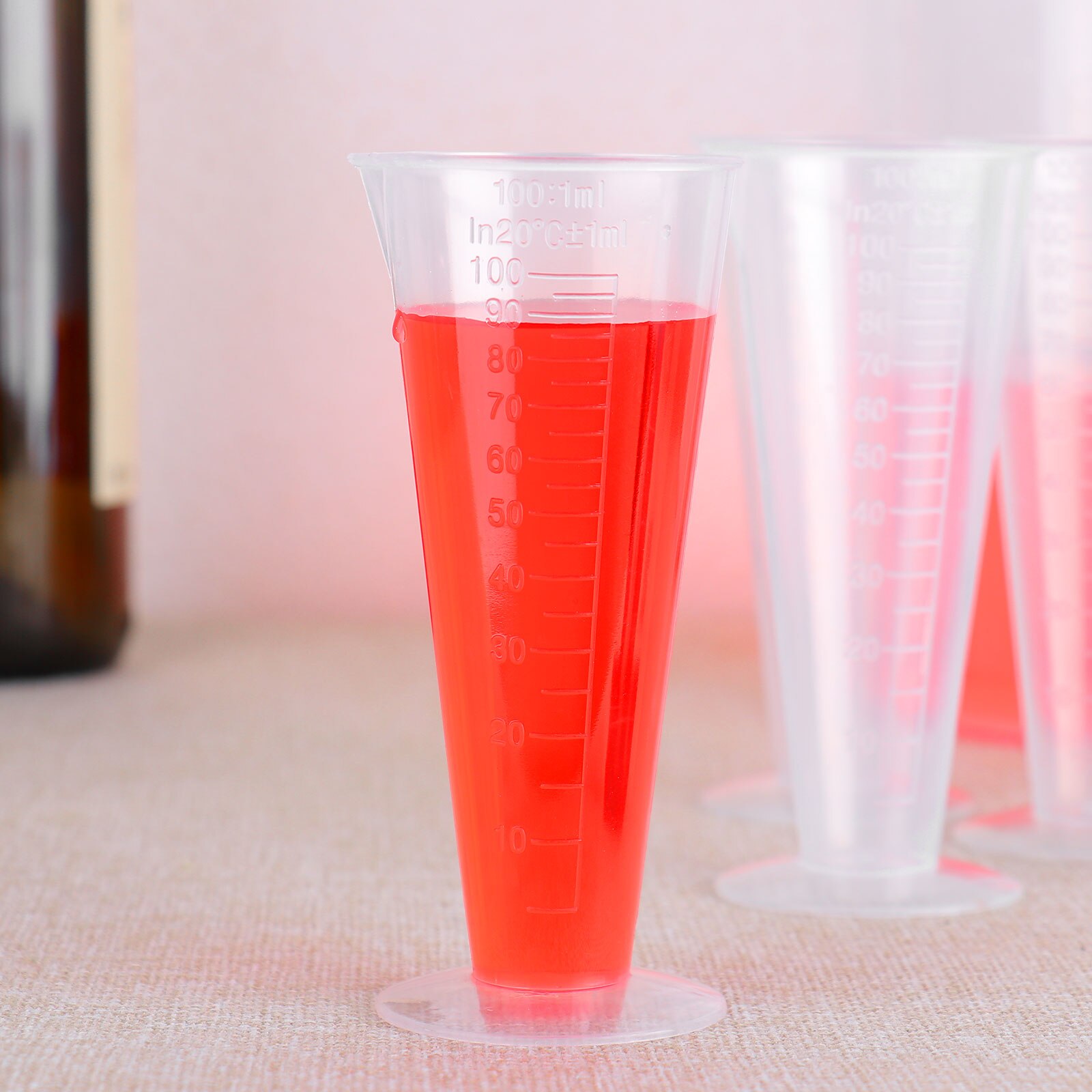 5 100ml Pouring Spout Conical Beaker Graduated Mea... – Grandado