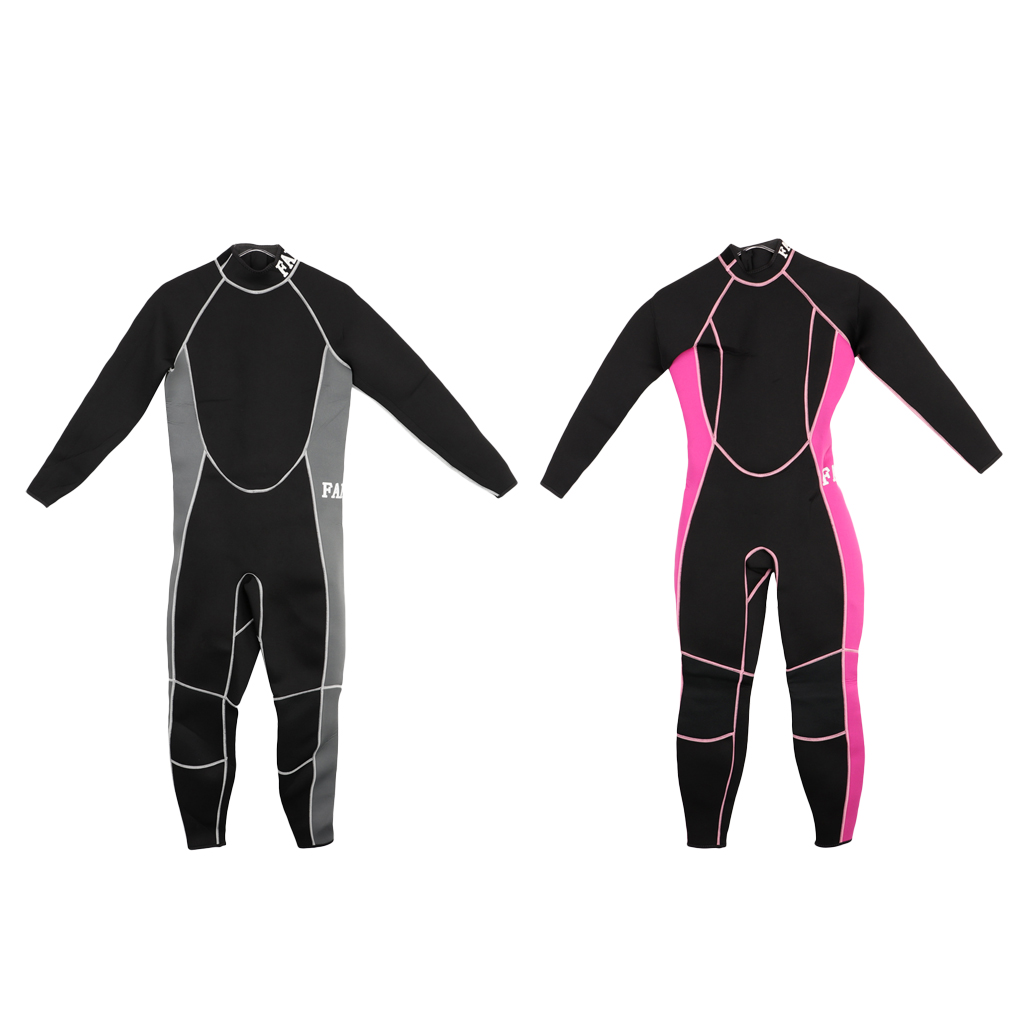 3mm Back Zip Full Wetsuit Winter Swimming Suit for... – Vicedeal