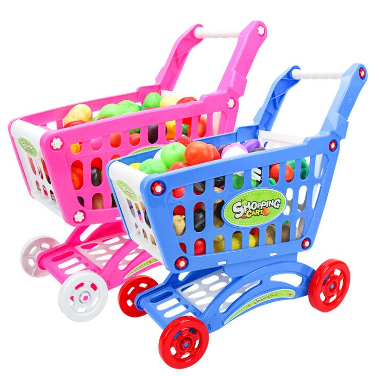 31CM Mini Shopping Cart Toys for Children with Ful... – Grandado