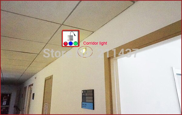 Nurse call light systems K-W2-H call for patient and corridor light for ...