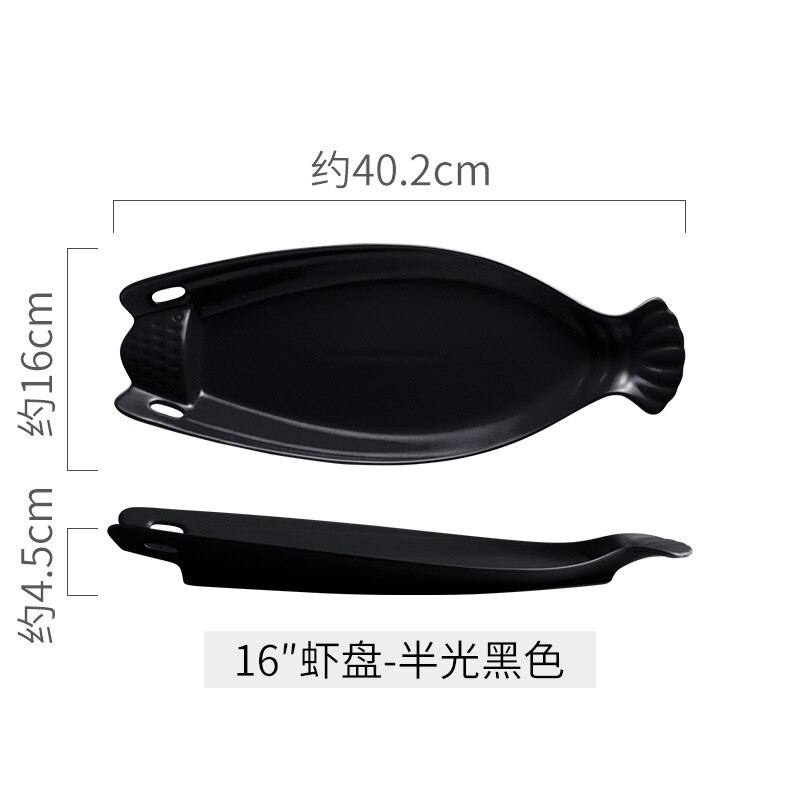 2 Size Solid Color Plates Fish Dish Bone China Cer... – Vicedeal