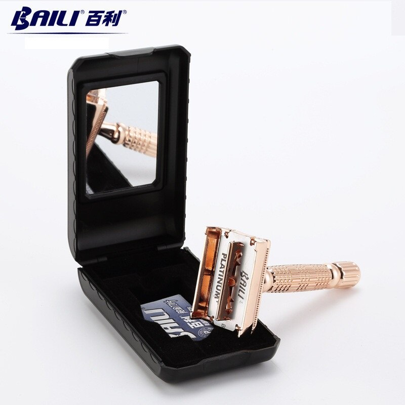 BAILI BD177 Gloden Plating Safety Razor Shaver For... – Grandado