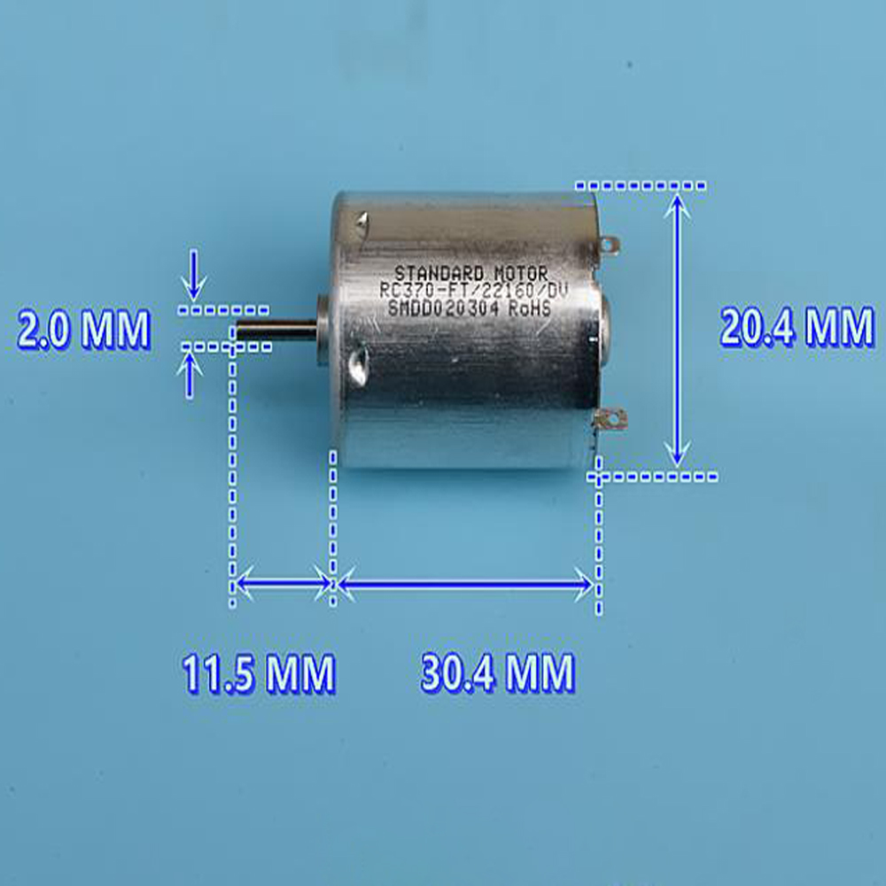 Mini-moteur électrique Standard RC370-FT/22160, 6V... – Grandado