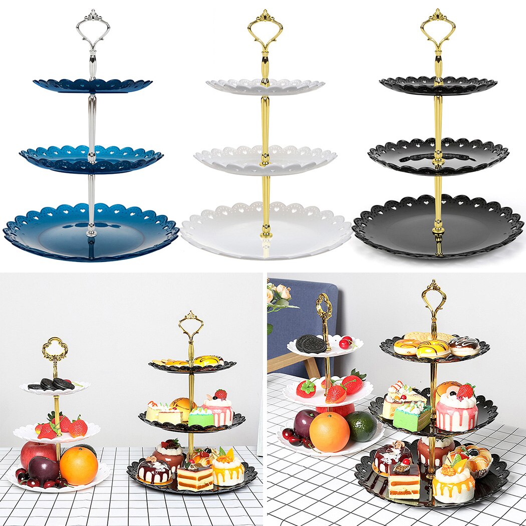Wedding Cake Stand 3Layer Birthday Cupcake Dessert... – Grandado