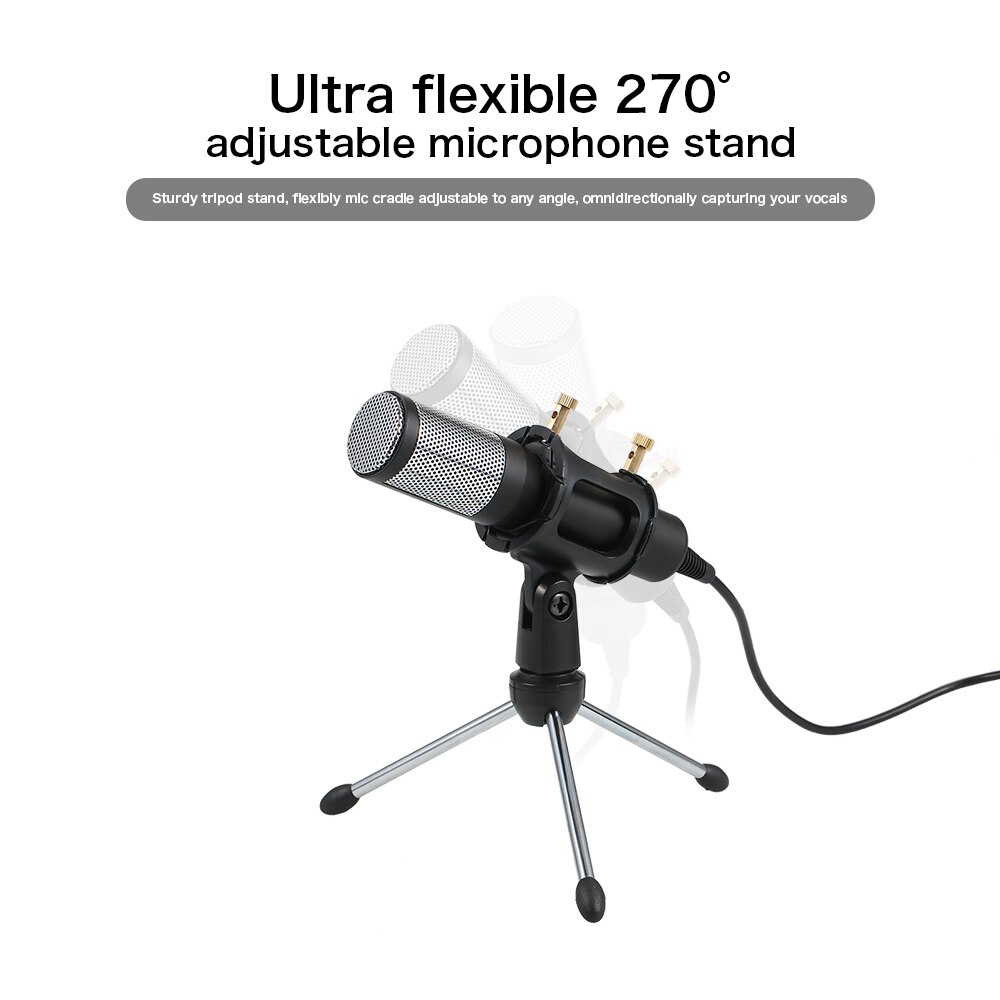 Condenser Microphone USB Plug and Play Home Studio... – Grandado