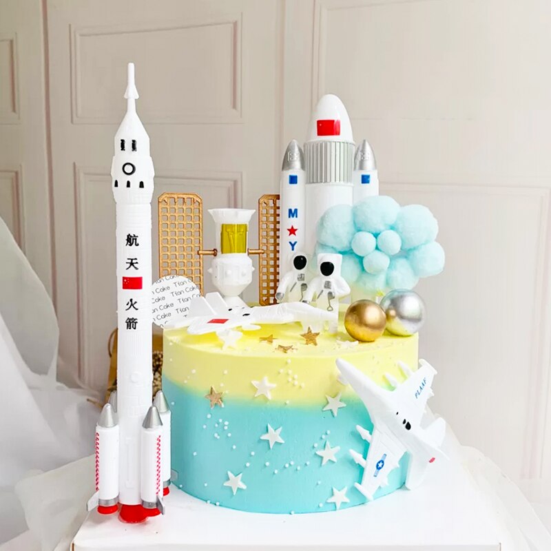 Aviation Rocket Cake Decoration Astronaut Baking O... – Vicedeal