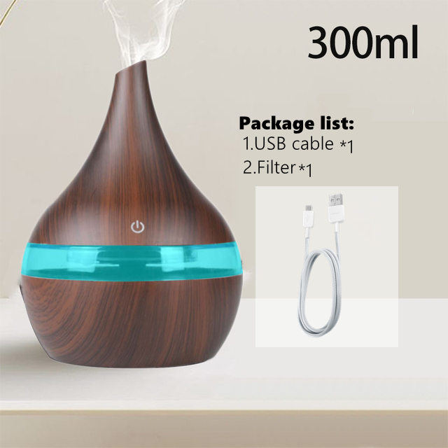 300ML Air Humidifier Electric Aroma Diffuser Aroma... – Vicedeal