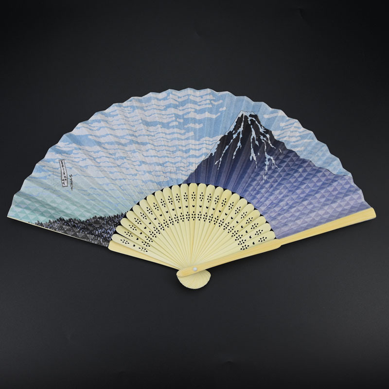 1PC Folding Hand Held Flower Fan Bamboo Colorful P... – Grandado