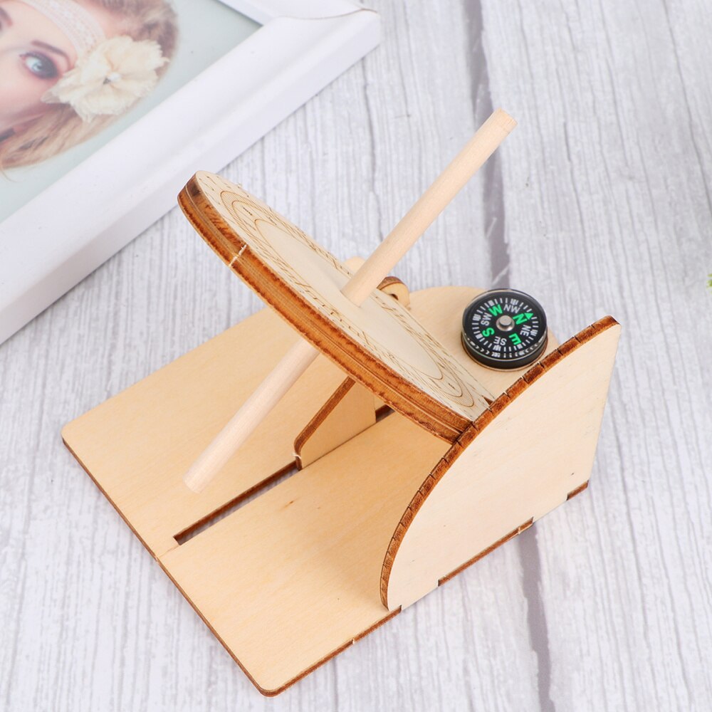 1pc Equatorial Sundial Clock Wooden Scientific Mod... – Vicedeal
