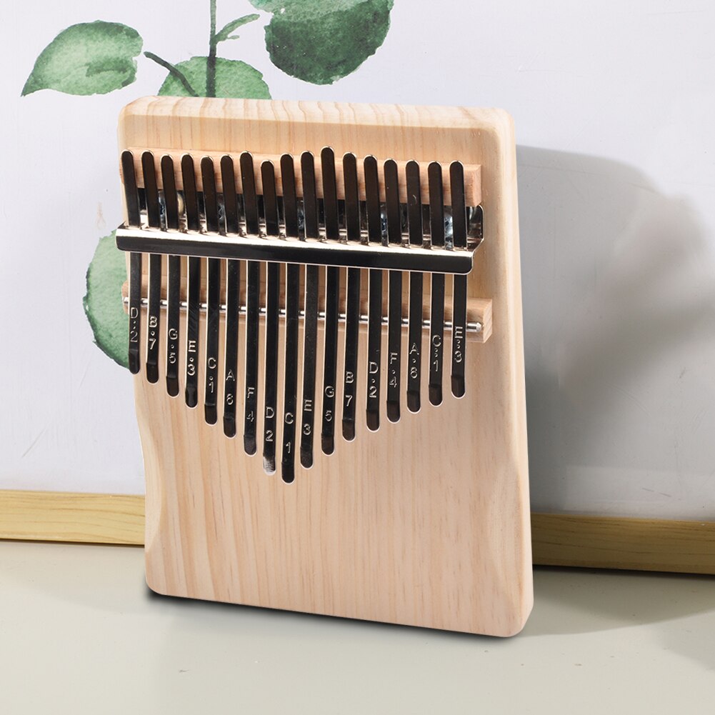 17 Keys Tone Africa Kalimba Pine Wood Mbira Thumb ... – Vicedeal