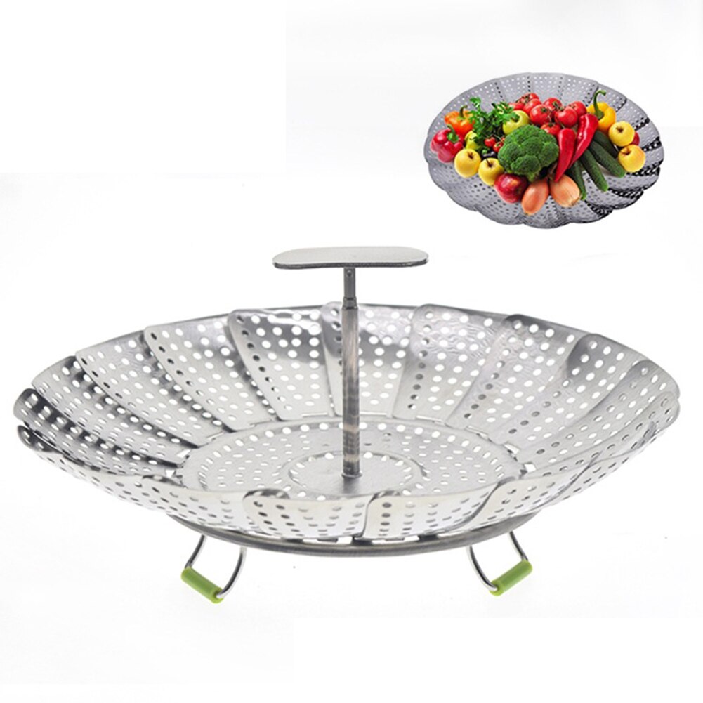 Folding Dish Steam Stainless Steel Food Steamer Ba... – Grandado