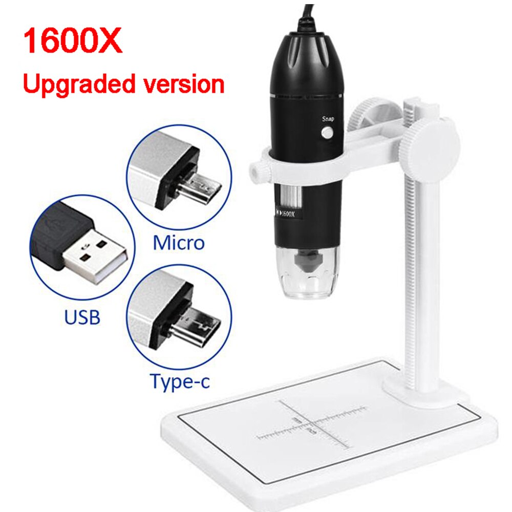 1600X Digital Microscope 3in1 Type-C USB Portable ... – Grandado