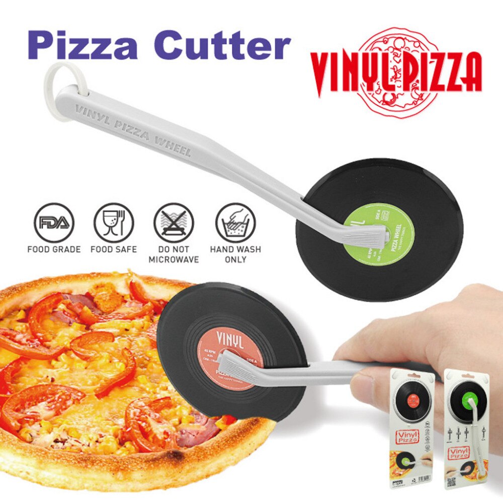 Vinyl Records Shape Pizza Cutter Cakes Bread Round... – Grandado