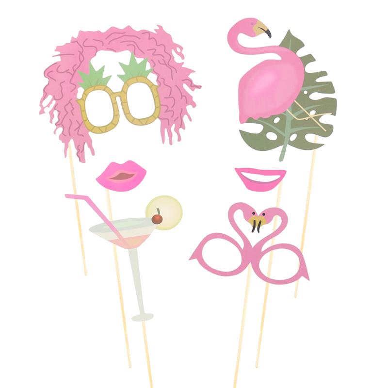 22Pcs Delicate Funny Pool Hawaii Party Photo Booth... – Grandado