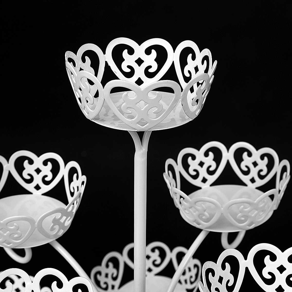 11-Piece Cupcake Stand Metal Tree Shape Dessert Di... – Grandado