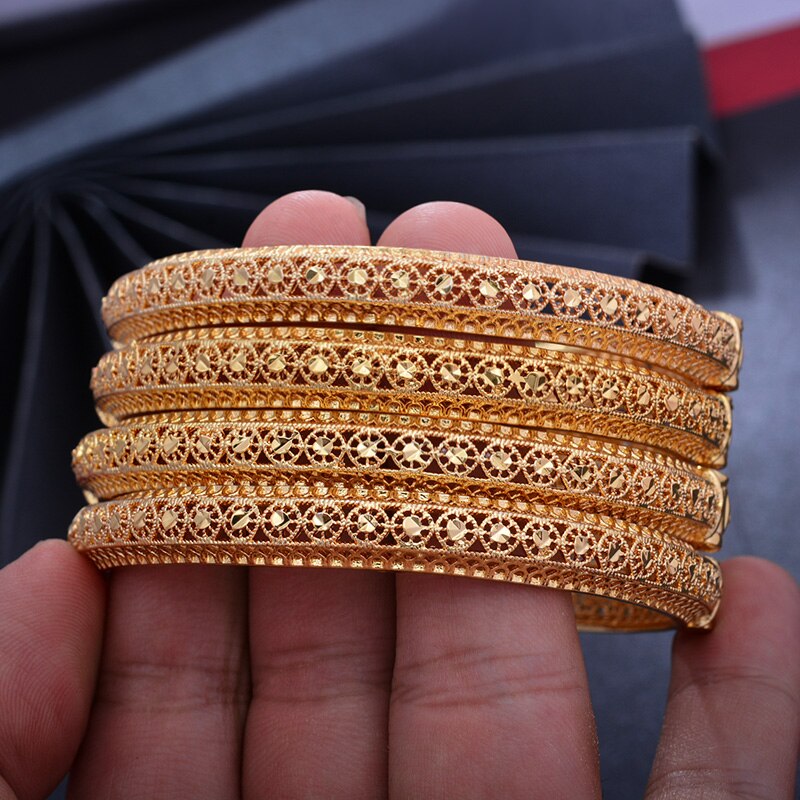 Wando 4Pcs/lot Bangles gold Color Bangles for Wome... – Vicedeal