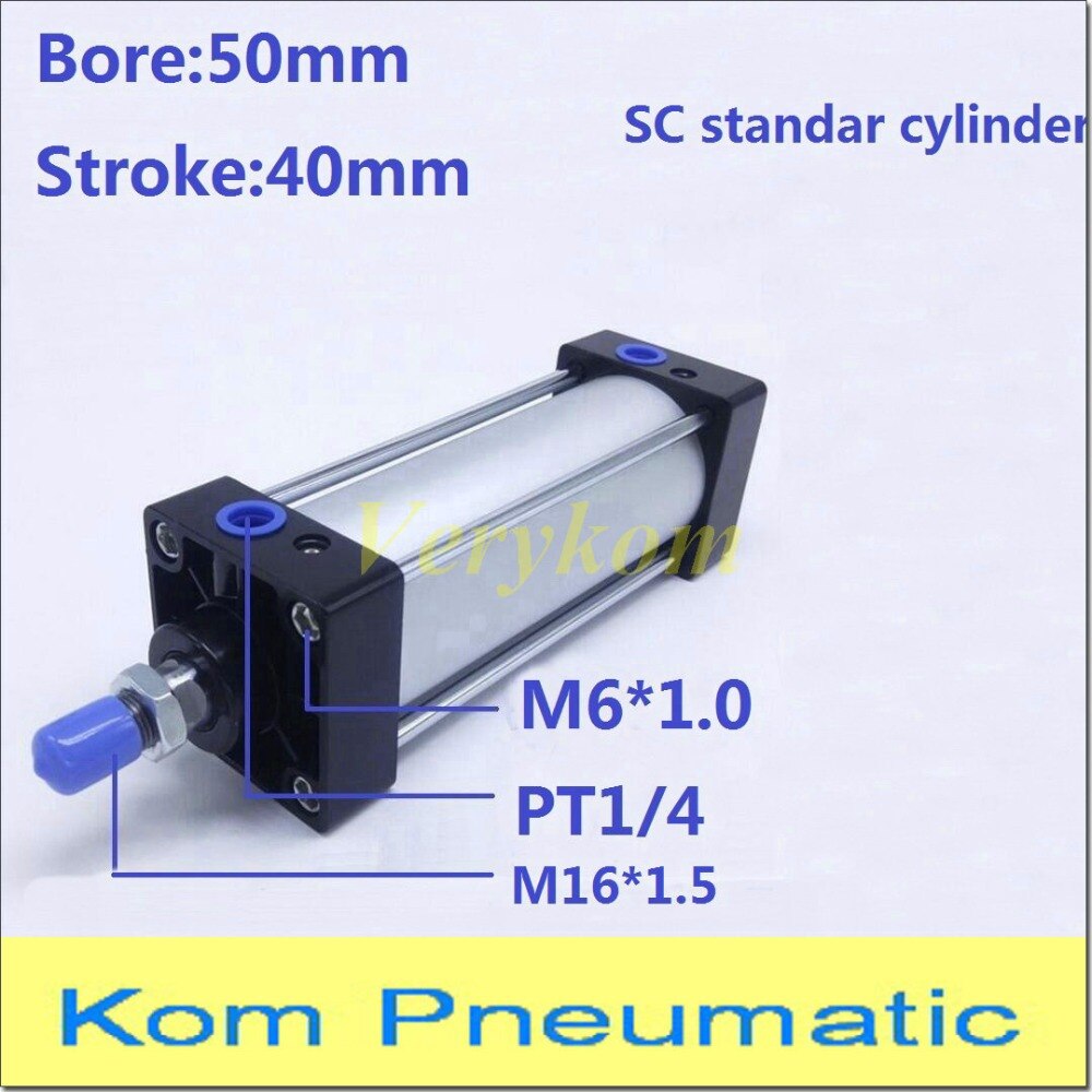 SC50-40 Pneumatic Standard Air Cylinder Piston 50m... – Grandado