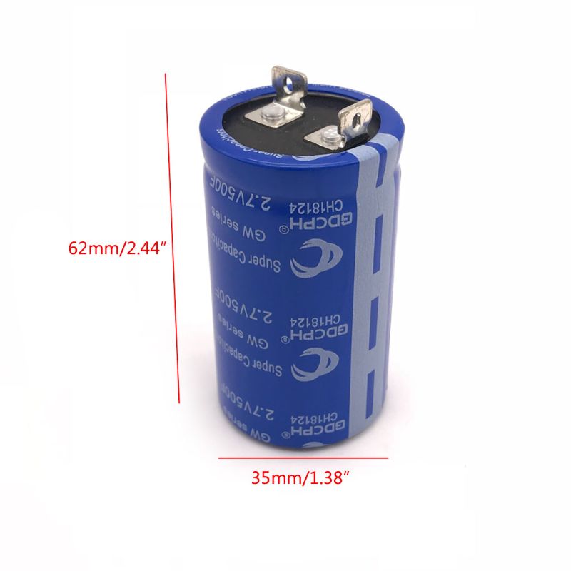 2.7V 500F Super Capacitor 35 x 62mm High Frequency... – Grandado