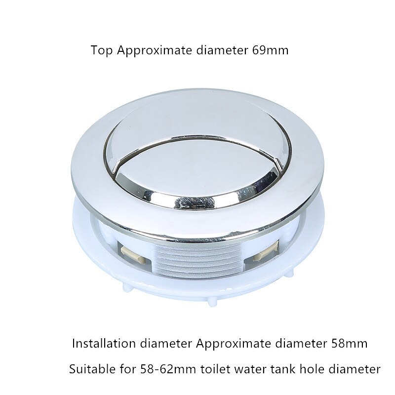 Plastic round toilet push button toilet water tank... – Vicedeal