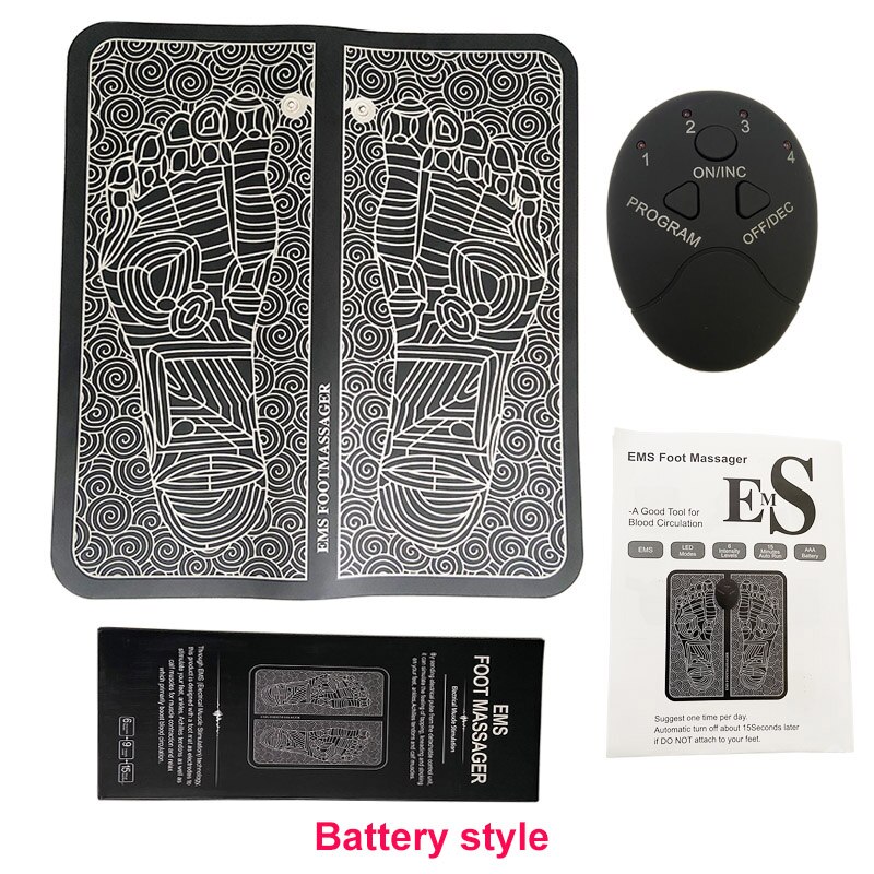 Electric Foot Massager Tens EMS Fisioterapia Mat M... – Grandado