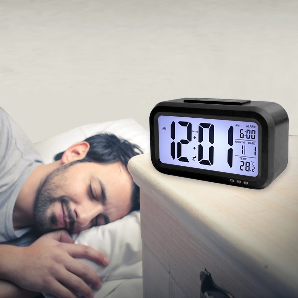 1Pcs LED Digital Alarm Clock Electronic Smart Mute... – Grandado