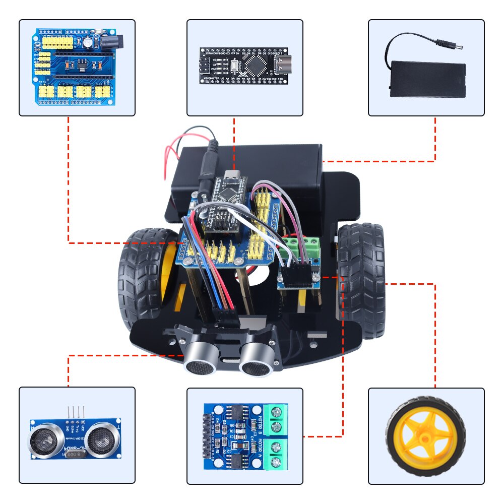 Smart Mini Robot Car Kit For Arduino With L9110s M Grandado 3784