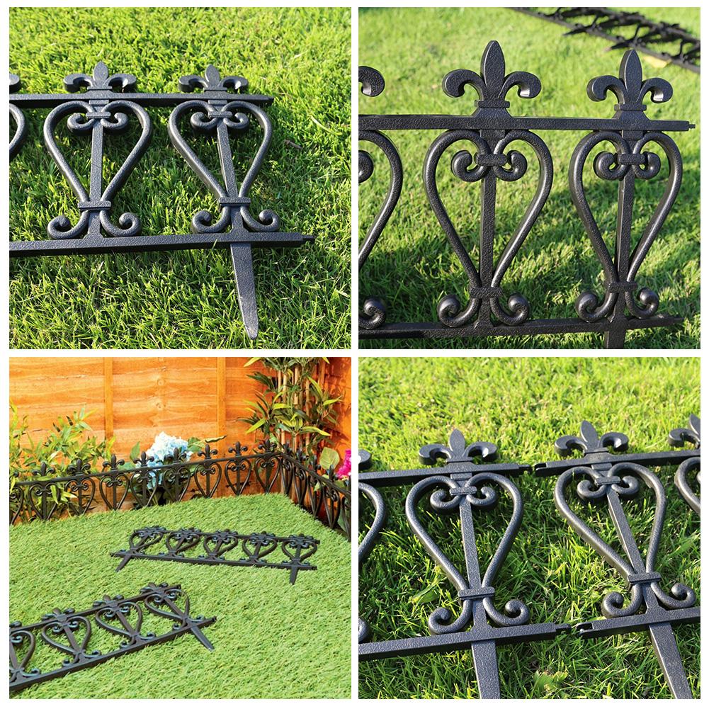 3Pcs Plastic Garden Border Fencing Fence Pannels O... – Grandado