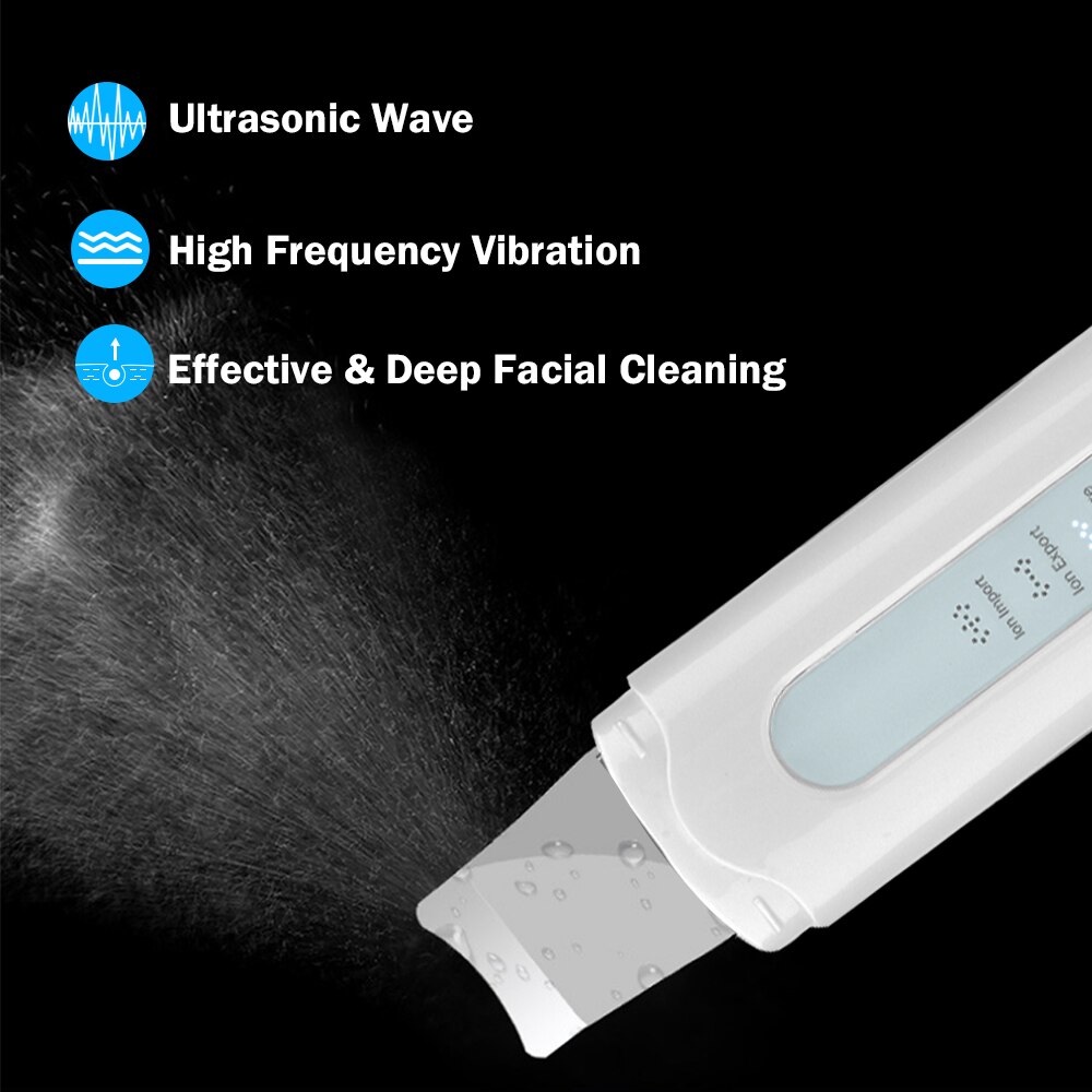 Ultrasonic Skin Scrubber Blackhead Remover Face Sc... – Vicedeal