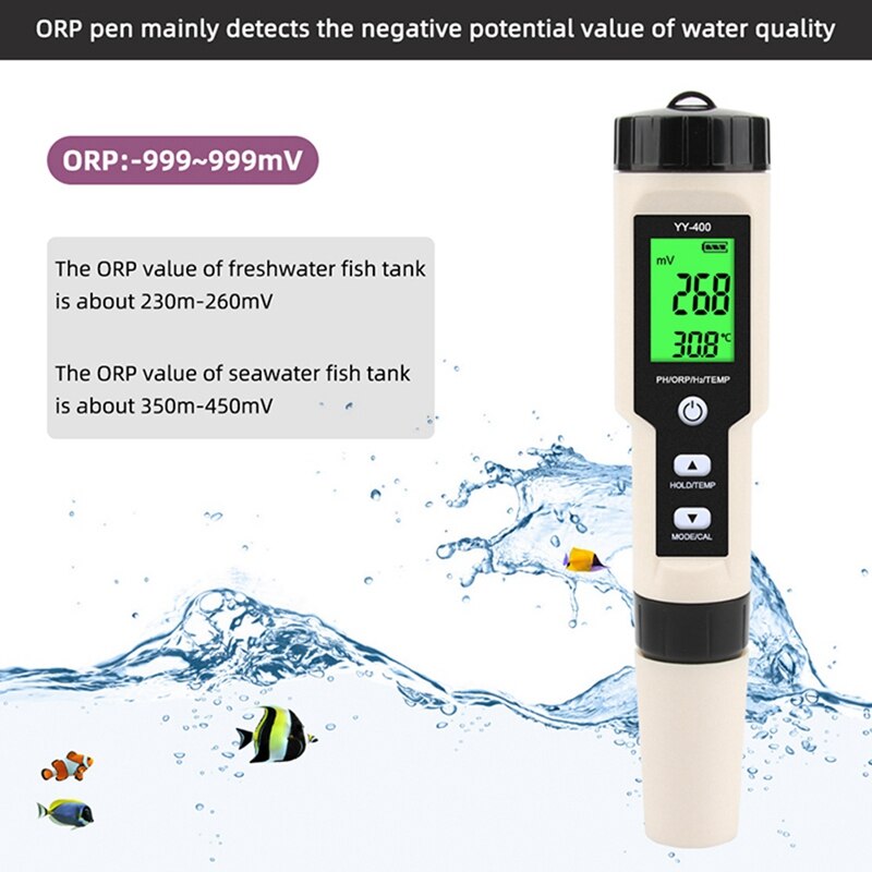 YY-400 Hydrogen Ion Concentration Water Test Pen P... – Grandado
