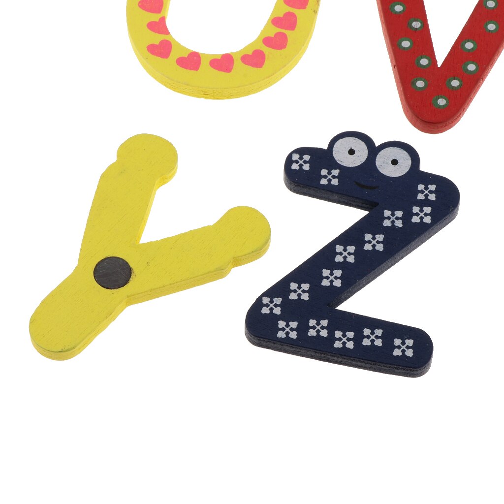 Alphabet Learning Toys Wooden Letters Fridge Magne... – Grandado