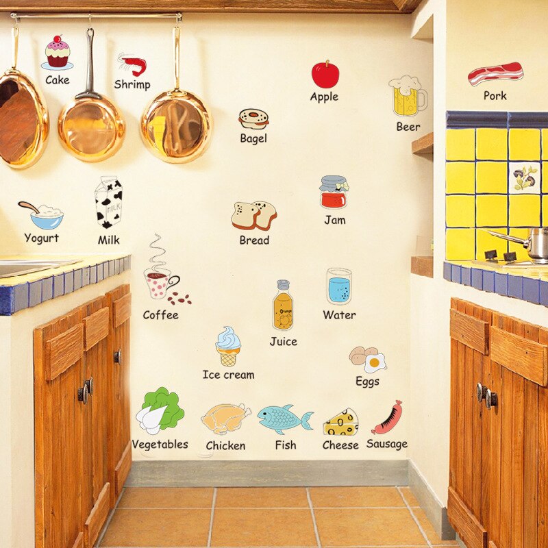 Children's room Kindergarten Stickers Kitchen Frid... – Grandado