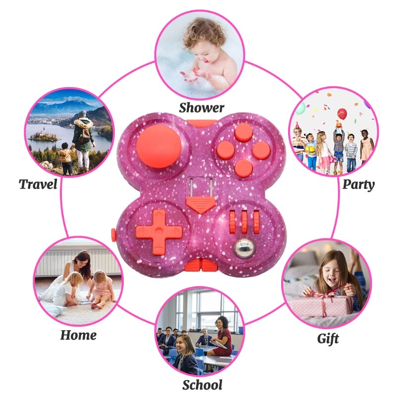 Fidget Pad Cube Sensory Spinner Anxiety Release Ga... – Grandado
