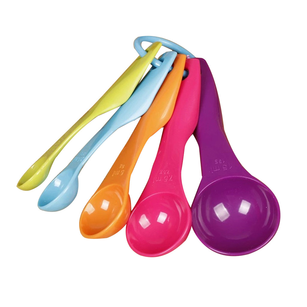 5pcs/set Lovely Colorful Plastic Measuring Cups Me... – Grandado