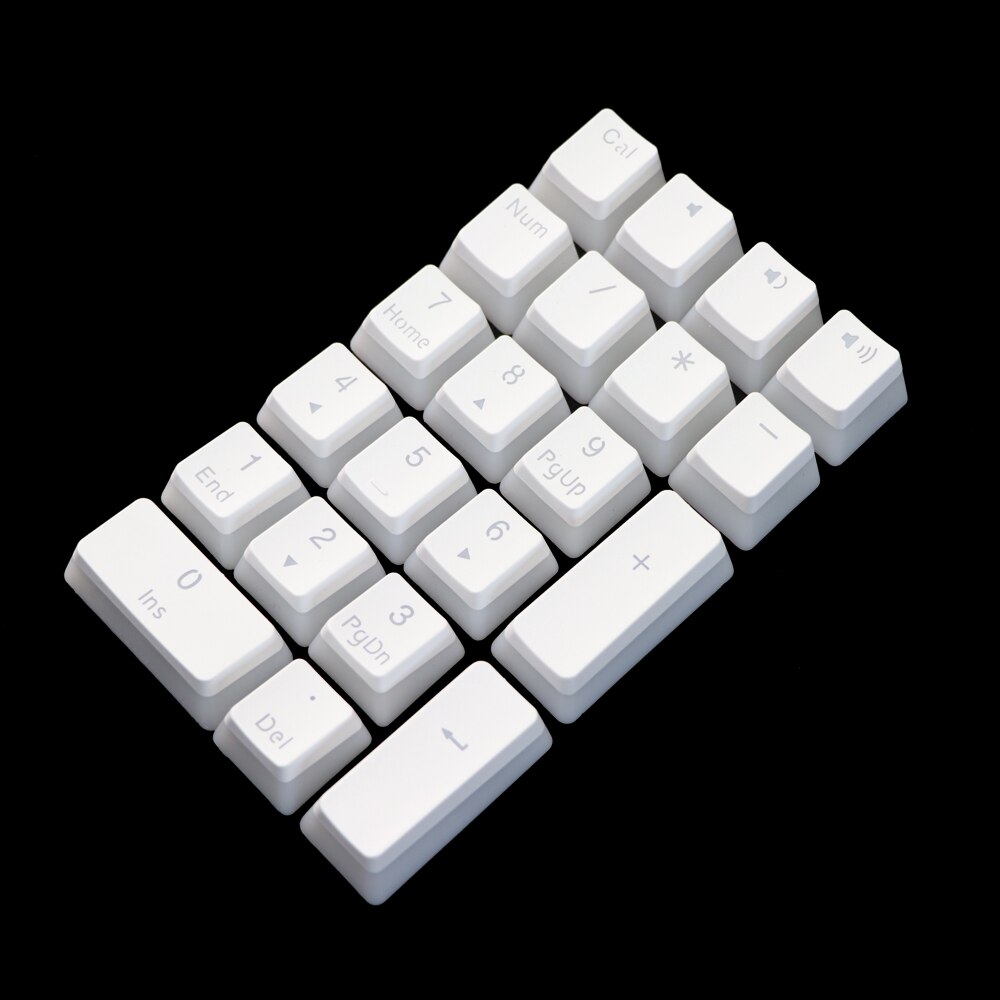 Dobbelt shot keycap pbt budding 21 nøgle numpad multimedia key f1-f12 ...