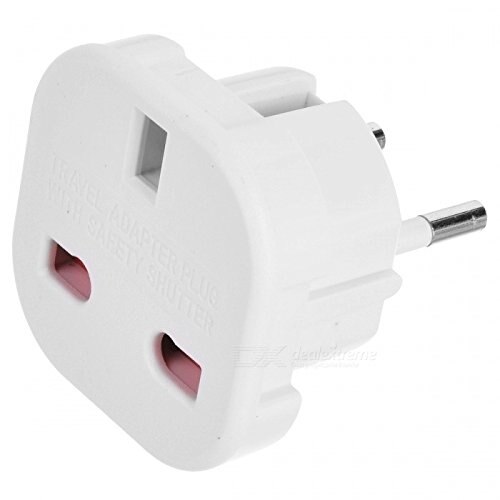 Travel Adapter UK To EU Euro European Adapter Whit... – Grandado