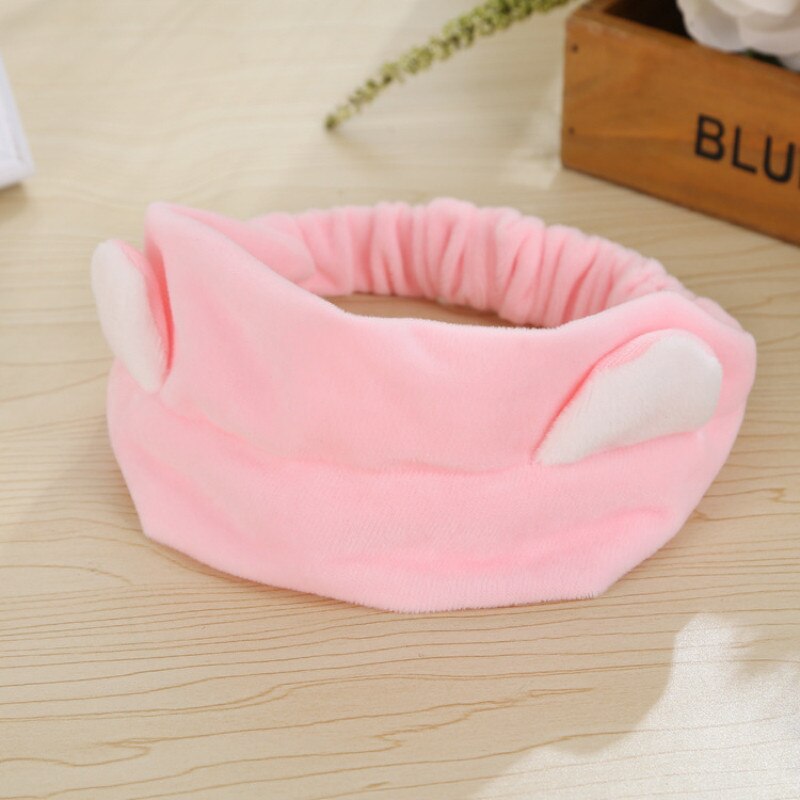 Lovely Cat Ears Soft Shower Hair Band Wrap Headban... – Grandado