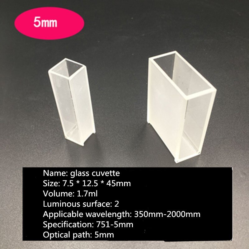 Cuvette en verre 5mm-50mm laboratoire 751 (722) cu... – Grandado