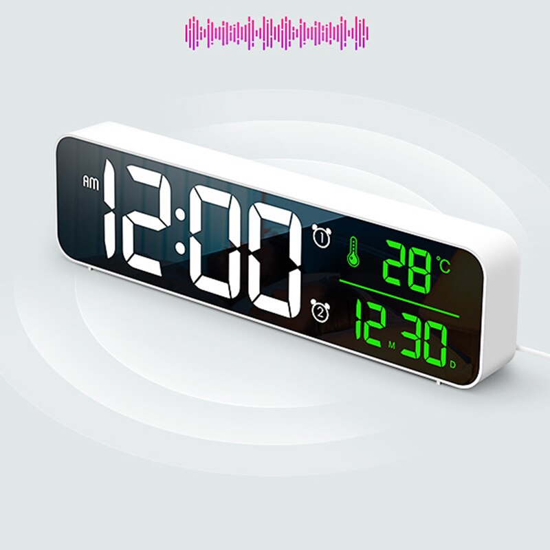 Digital Alarm Clock,Temperature Detect,40 Alarm Ri... – Grandado