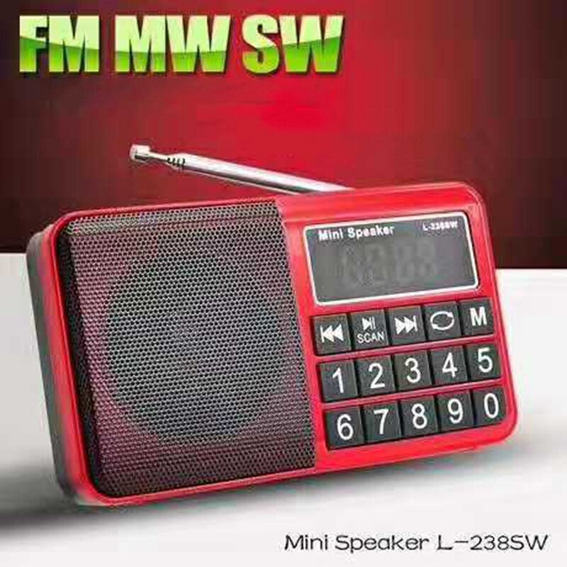 L238 Sw/Am/Fm Multi-Band Luidspreker Draagbare Dig... – Grandado