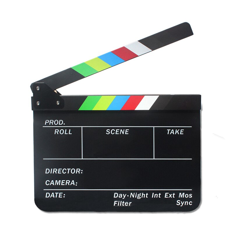 MINIFOCUS Acrylic Clapboard Dry Erase Director Fil... – Vicedeal