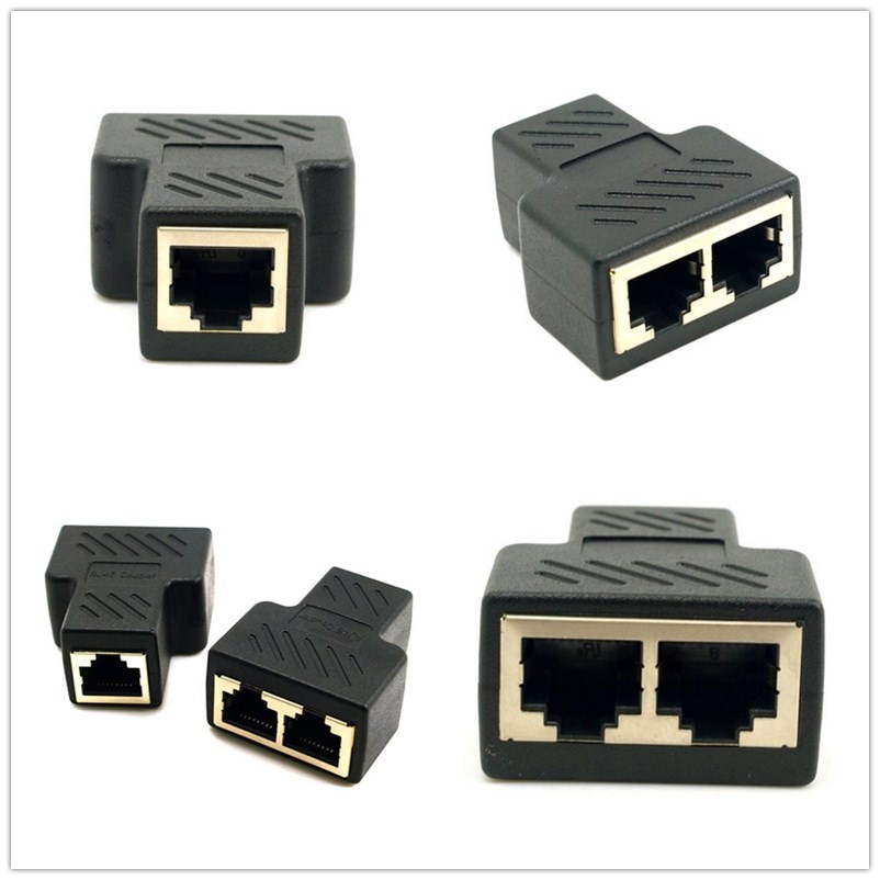 1 to 2 veje rj -45 hun lan ethernet netværkskabel ... – Vicedeal