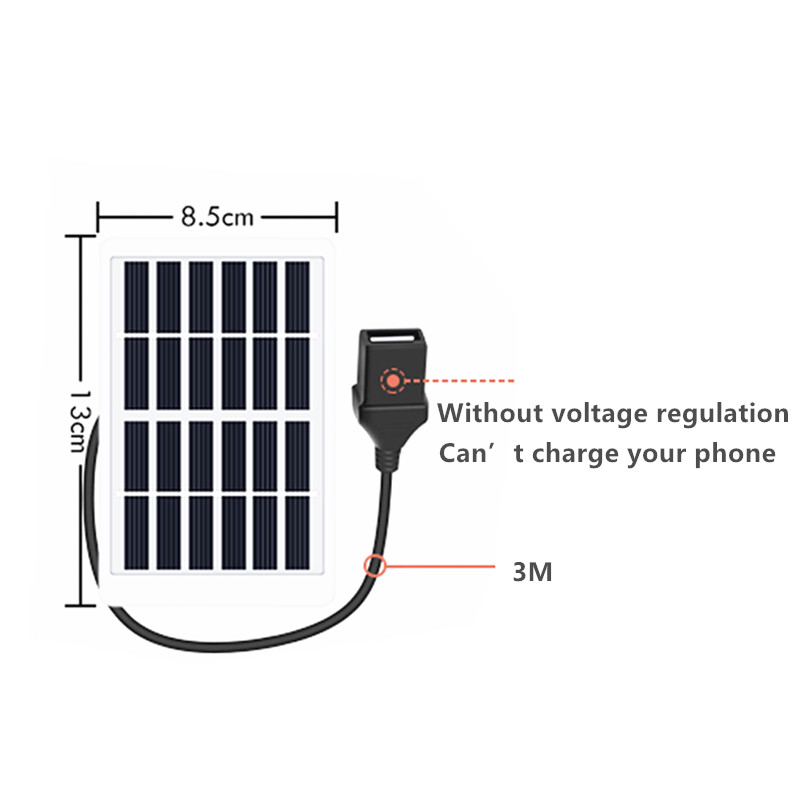 6V 1W Solar Panel Outdoor Solar Charger Panel 3 Me... – Grandado