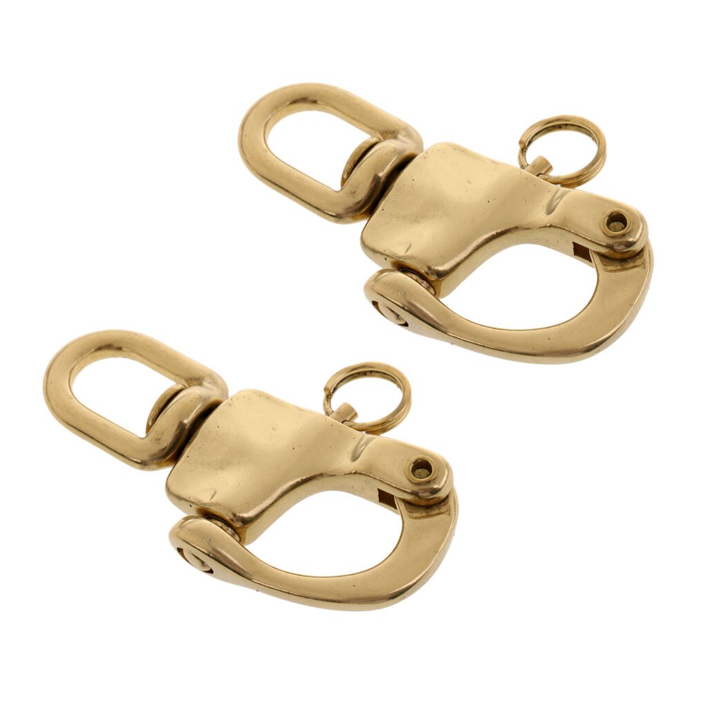 2 Pieces 72mm Solid Brass Snap Shackle with Small ... – Grandado